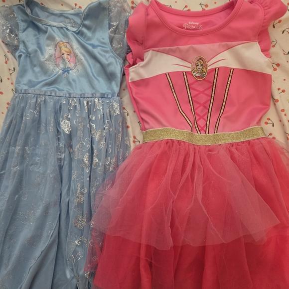 Disney | Dresses | Disney Princess Kids Costume Set Blue And Pink ...